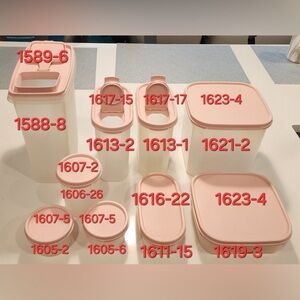 Tupperware | Kitchen | 22 Piece Rose Pink Vintage Tupperware | Poshmark